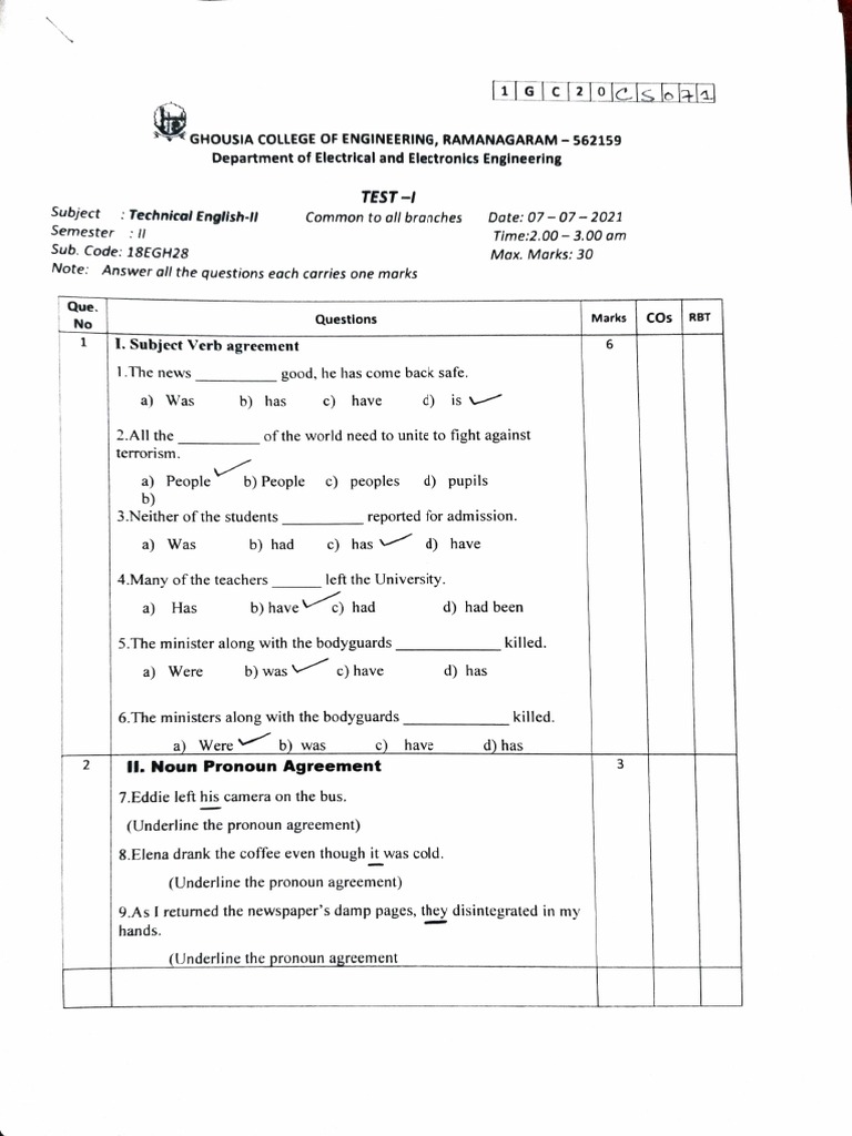 1gc20cs071 Aaqib Raina Technical English | PDF | Language Mechanics | Cognitive Science