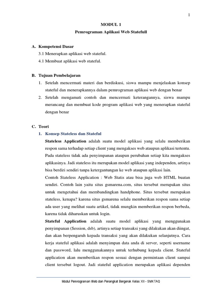 Modul 1 PWPB-XII | PDF | Komputer