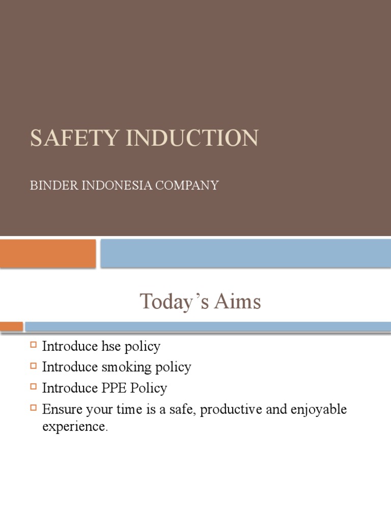 Safety Induction Visitor Eng | PDF | Personal Protective Equipment ...