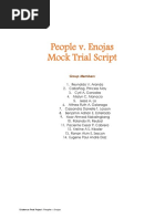 Moot Court Sample Script | PDF | Witness | Prosecutor