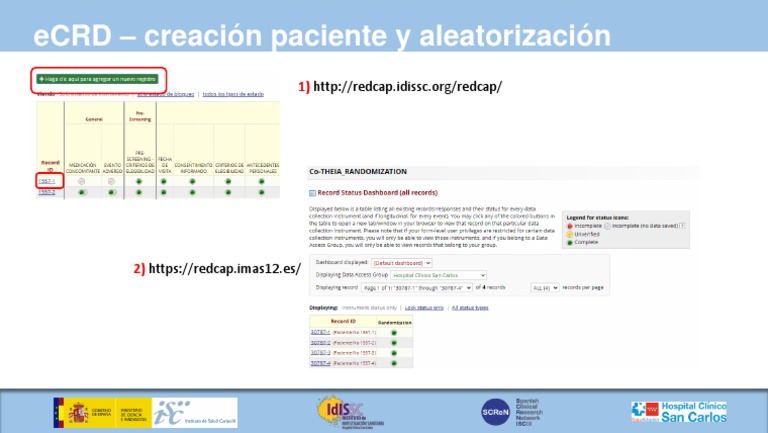 eCRD - Creación Paciente y Aleatorización | PDF | Ciencia y matemática ...