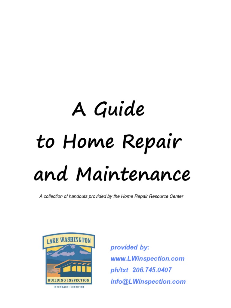 A Guide To Home Repair and Maintenance - PDF Room | PDF | Fireplace | Roof
