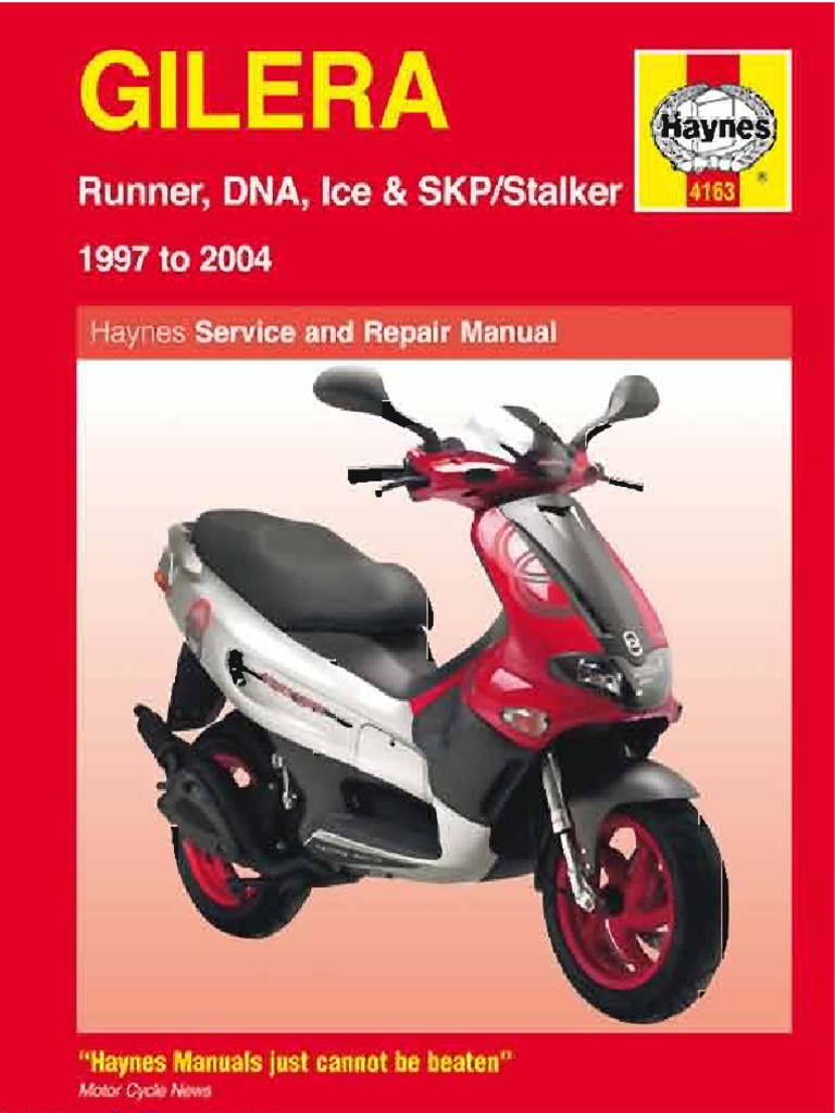 Gilera 1997-2004 Runner, DNA, Ice and SKP Stalker Service and Repair ...