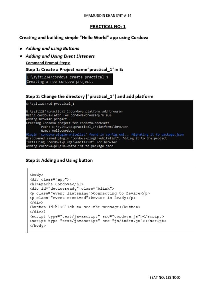 MP Practical | PDF | Mobile App | System Software
