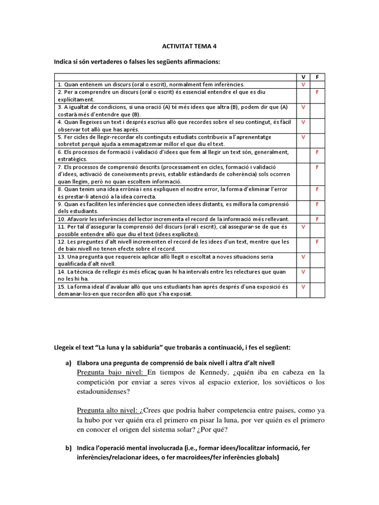 Activitat Tema 4 - Alumnat | PDF