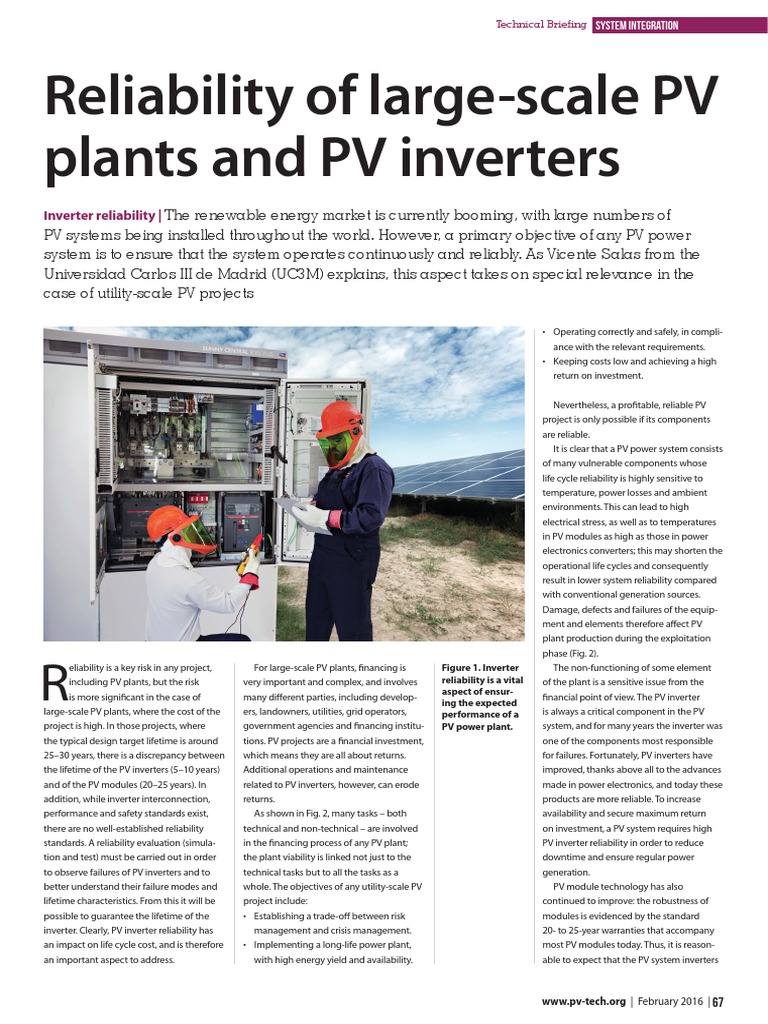 Inverter Reliability Final | PDF | Reliability Engineering | Photovoltaics