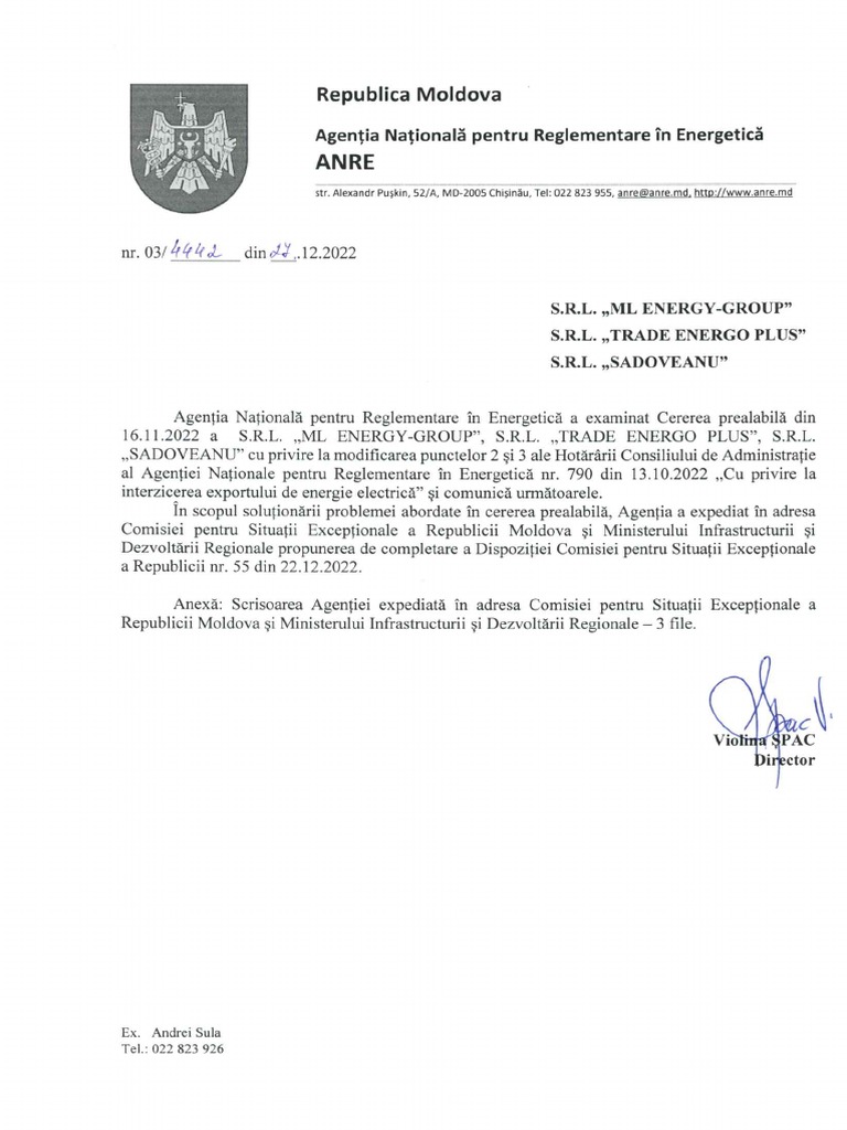 ANRE Catre CSE | PDF