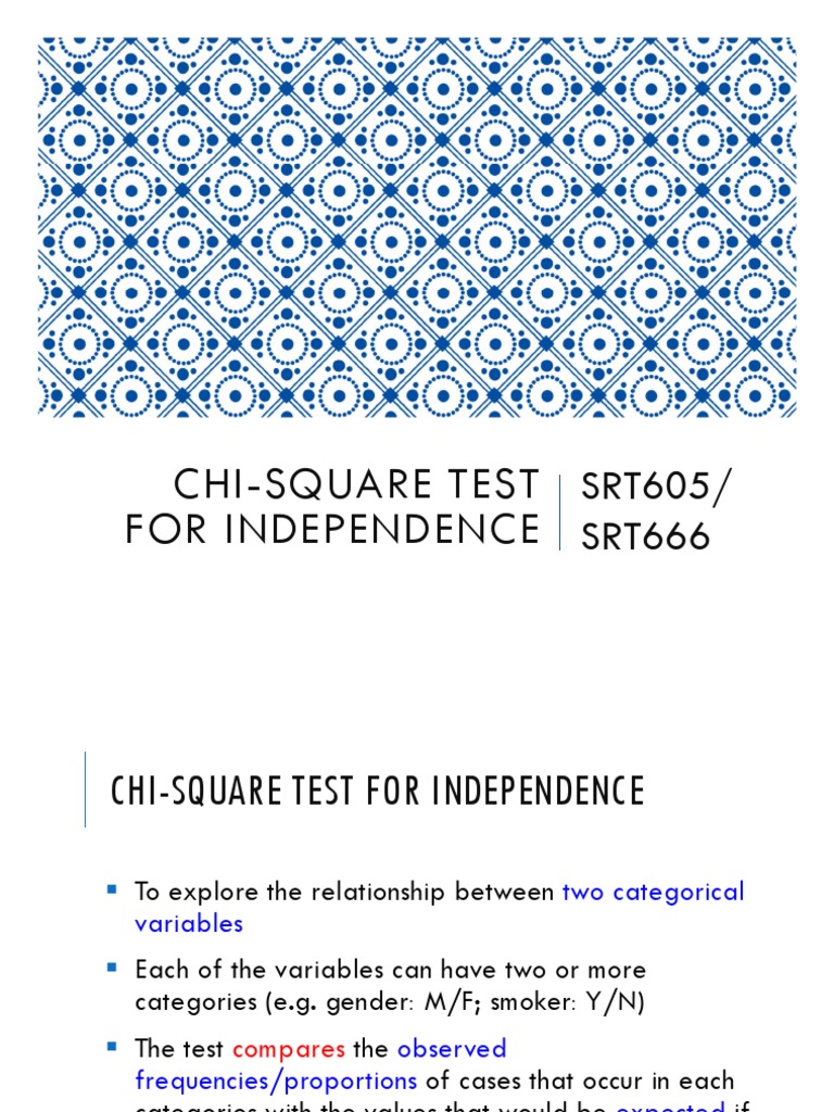 9-Chi Square Test | PDF | Chi Squared Test | Probability And Statistics