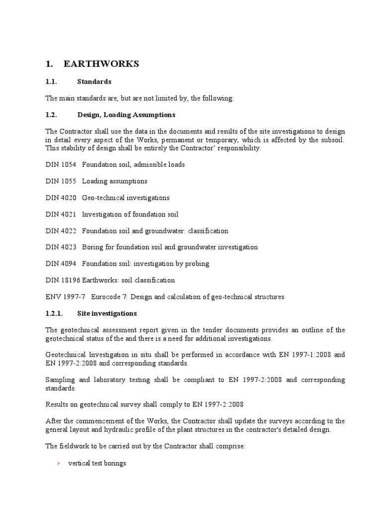 Earthworks | PDF | Geotechnical Engineering | Concrete