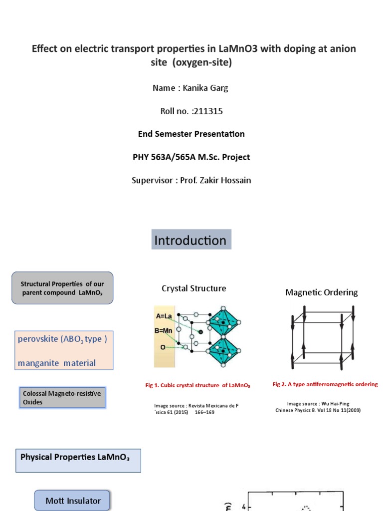 End Sem Presentation | PDF | Solid State Chemistry | Chemical Product ...