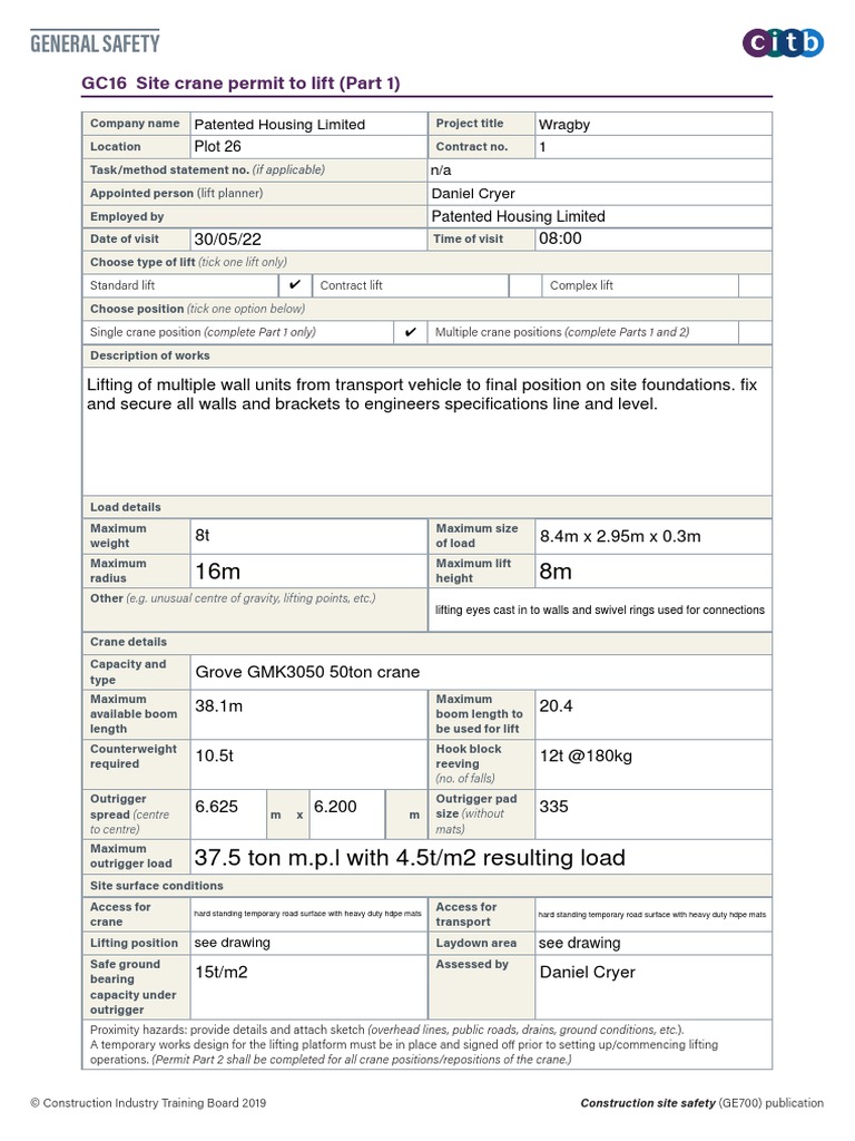 Ge700-2020-Gc16-Part1 Plot 26 | PDF | Crane (Machine) | Elevator