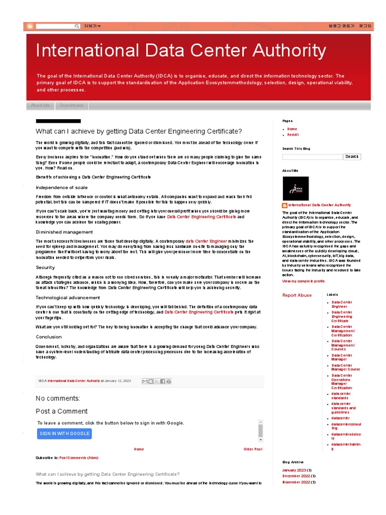 What Can I Achieve by Getting Data Center Engineering Certificate ...