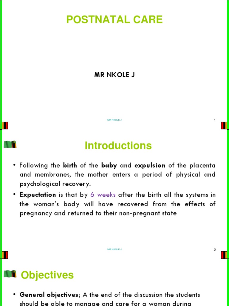 Postnatal Care | PDF | Postpartum Period | Childbirth