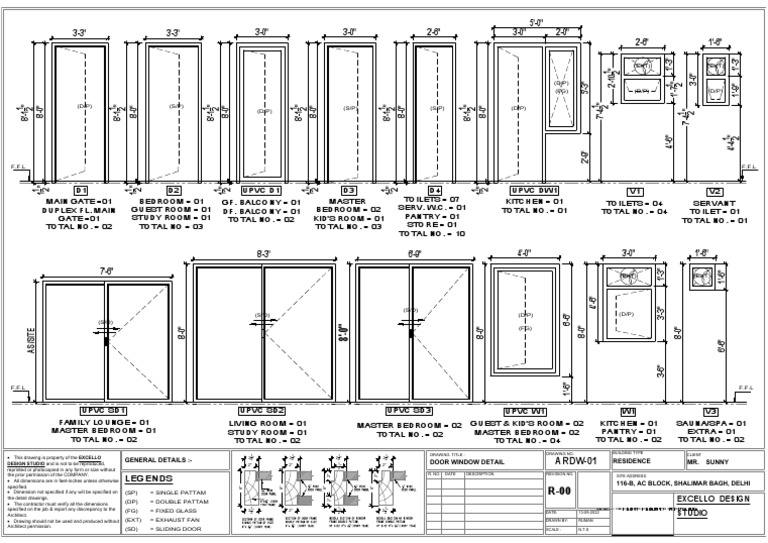 Door Window Detail | PDF | Architectural Design | Architecture
