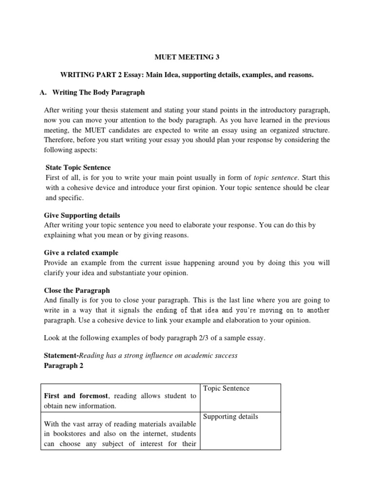 MUET Essay Writing Guide: Body & Conclusion | PDF | Essays | Social Media