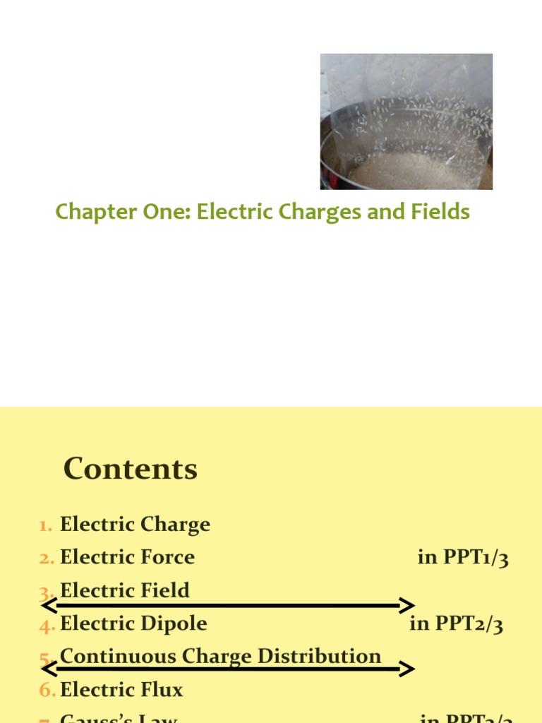Electrostatics CH1 Part - 1 | Download Free PDF | Electric Charge | Electric Field