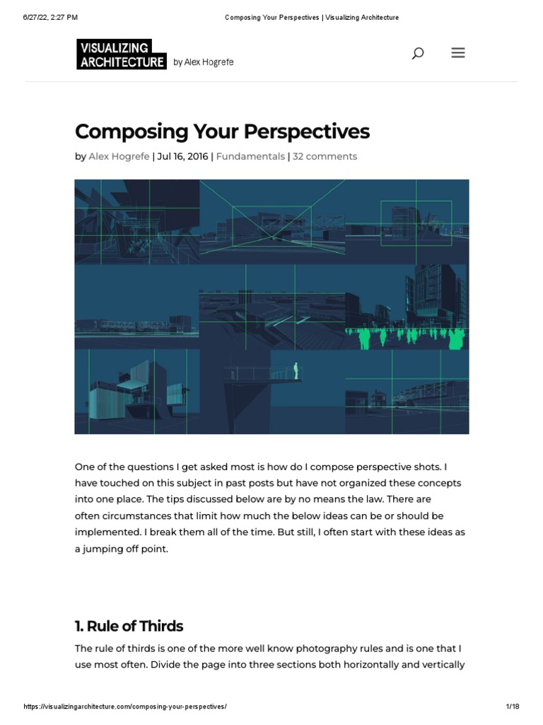 Composing Your Perspectives - Visualizing Architecture | PDF