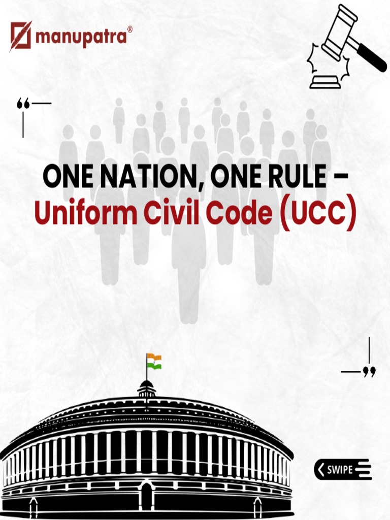 One Nation, One Rule - Uniform Civil Code (Ucc) - 1 | PDF | Justice | Crime & Violence