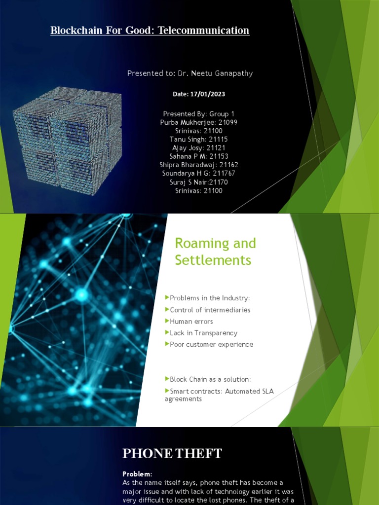 Blockchain Solutions for Telecom Challenges | PDF | Internet Of Things ...
