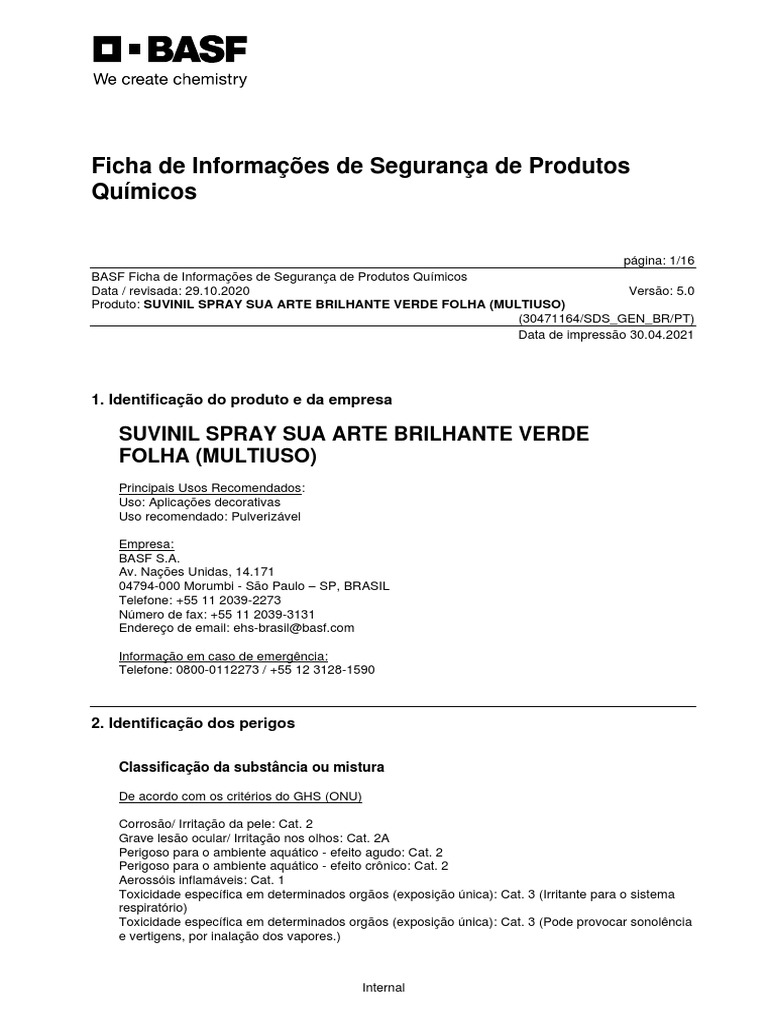 Fispq Spray Brilhante Verde Folha Suvinil | PDF