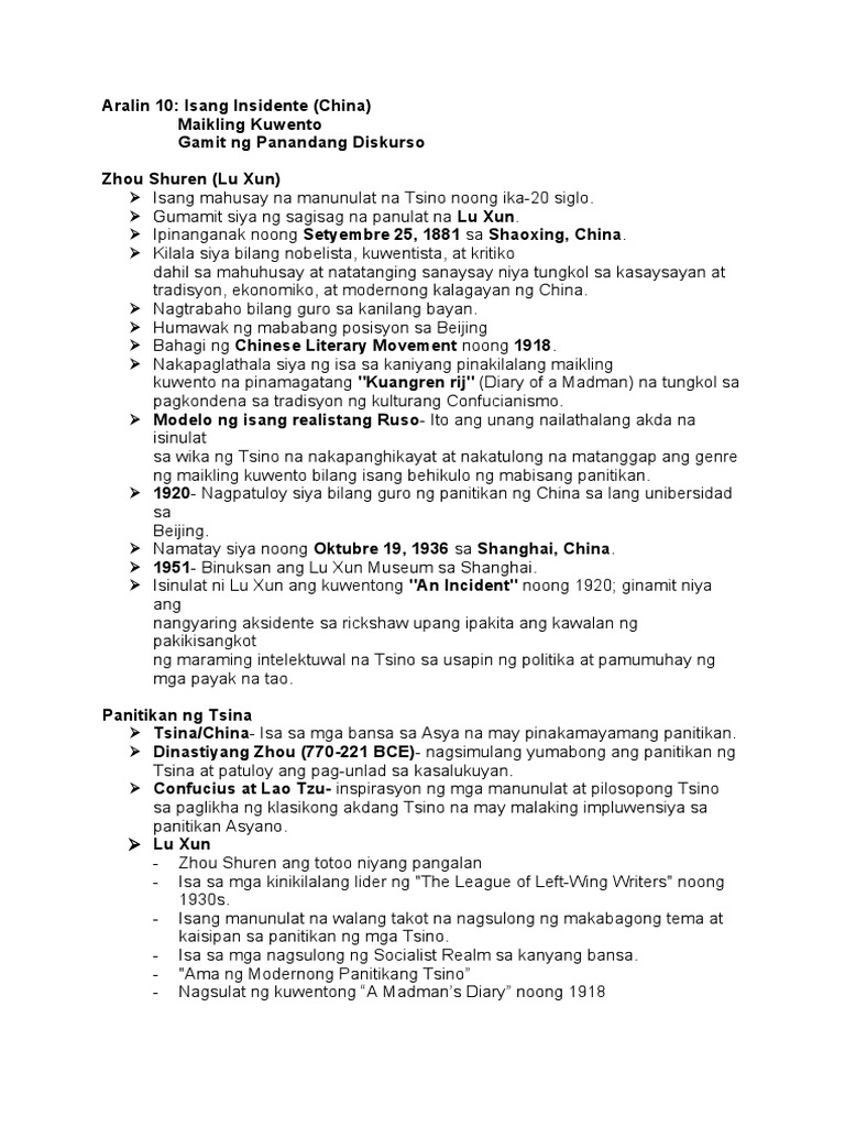 Filipino Reporting Aralin 10 | PDF