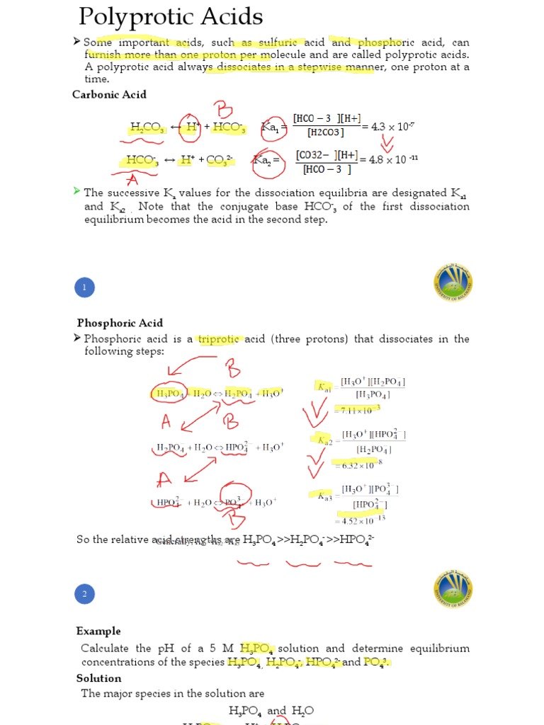 Chap 5 Part 3 AcidsBases - Polyprotic Acids (35-45) | PDF