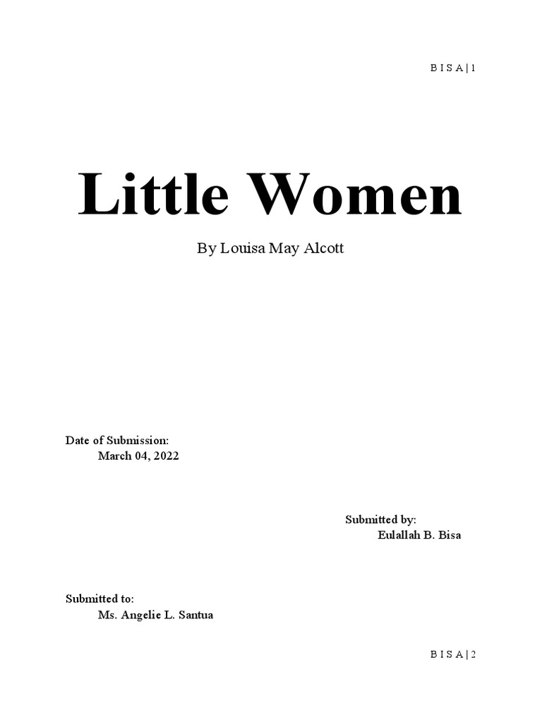 Little Women | PDF | Little Women