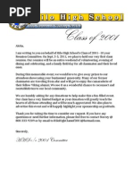 Sample Alumni Homecoming Program