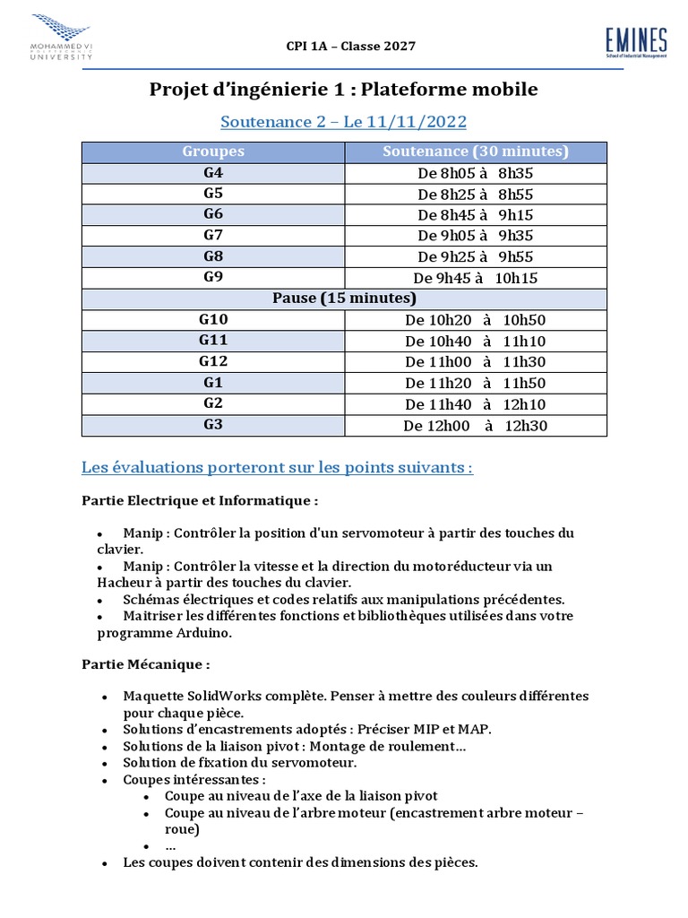 Fiche Soutenance 2 v2 | PDF