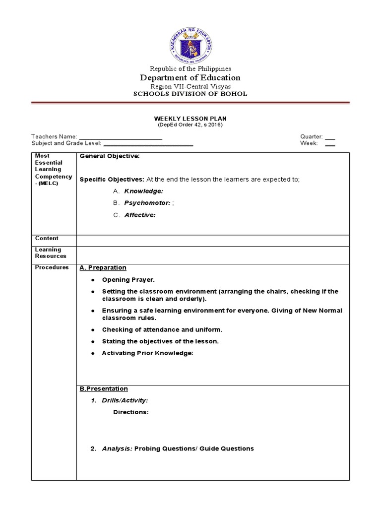 Protype Lesson Plan EPP TLE TVL | PDF Protype Lesson Plan EPP TLE TVL | PDF