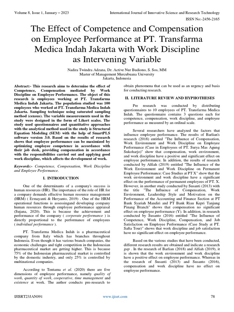 Impact of Competence on Employee Performance | PDF