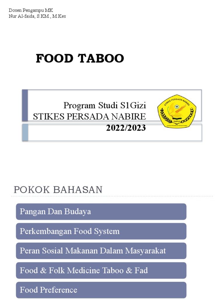 Food Taboos | PDF