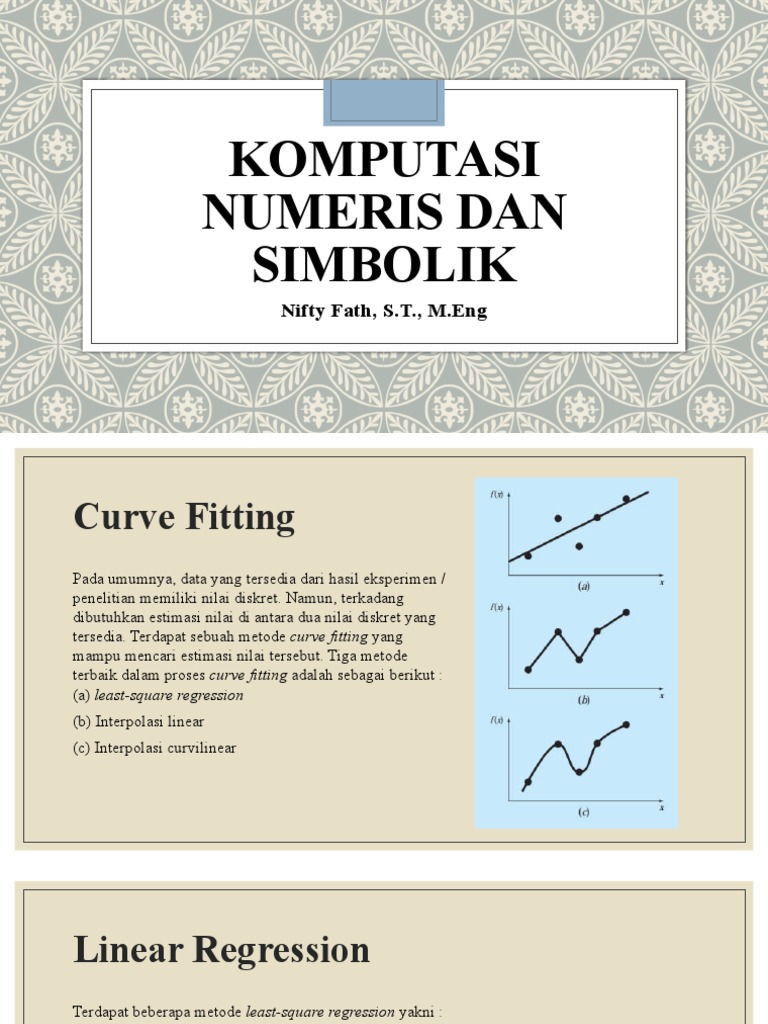 Pertemuan 7 - Regresi Linear Dan Polinomial | PDF | Sains & Matematika
