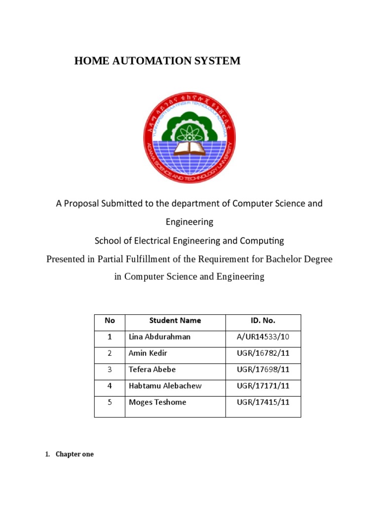 Home Automation System Project 1-3 | PDF | Home Automation | Android (Operating System)