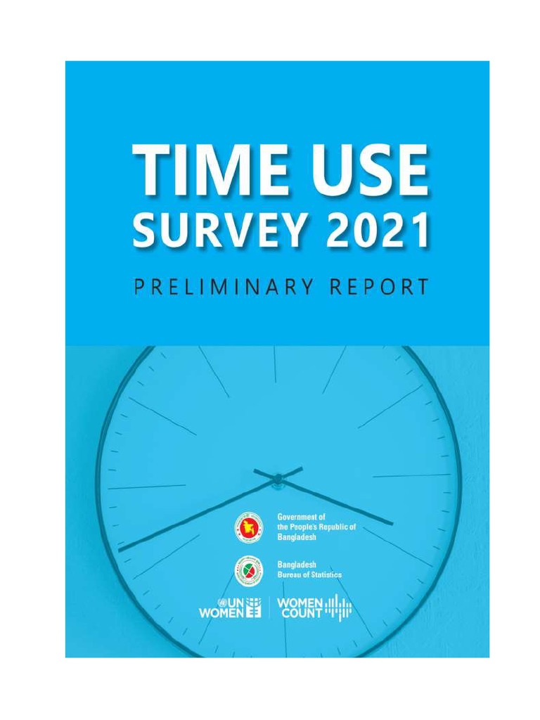 Time Use Survey 2021 | PDF | Survey Methodology | Sampling (Statistics)