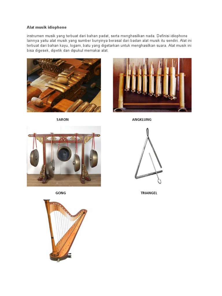 Alat Musik Idiophone | PDF