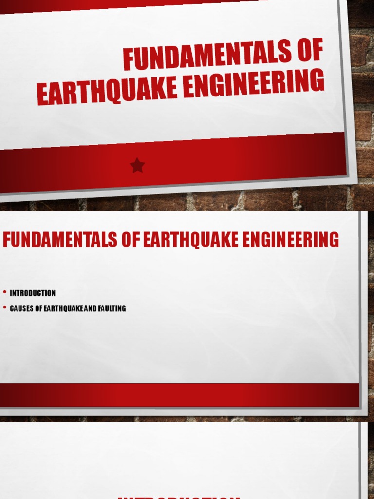 Earthquake Engineering | PDF | Moment Magnitude Scale | Fault (Geology)