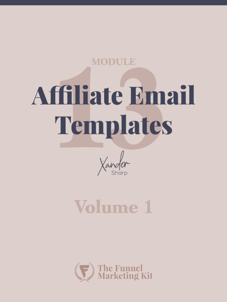 Affiliate Email Templates - Vol 1 | PDF