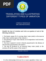 Math 9 Illustrating Variation | PDF | Length | Volume