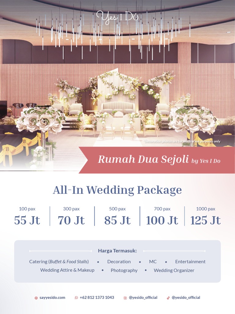 (Yes I Do) Rumah Dua Sejoli Brochure - All-In Package Jan 2023 | PDF | Food And Drink | Foods