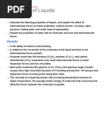Lesson 3 Properties of Liquid and IMF | PDF | Liquids | Evaporation