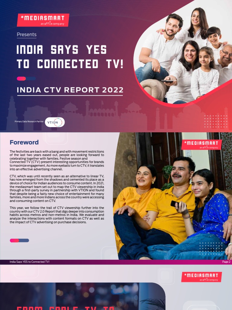 India CTV Report 2022 Insights | PDF | Advertising | Mobile App