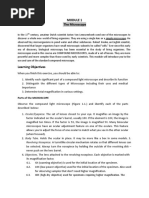 Bio101 Lab Activity 03 - The Microscope | PDF | Microscope | Field Of View