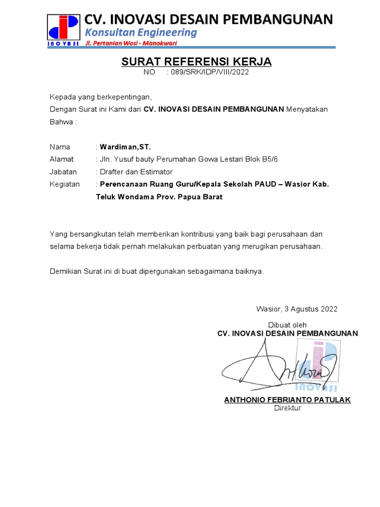 Kop Surat Inovasi + TTD | PDF