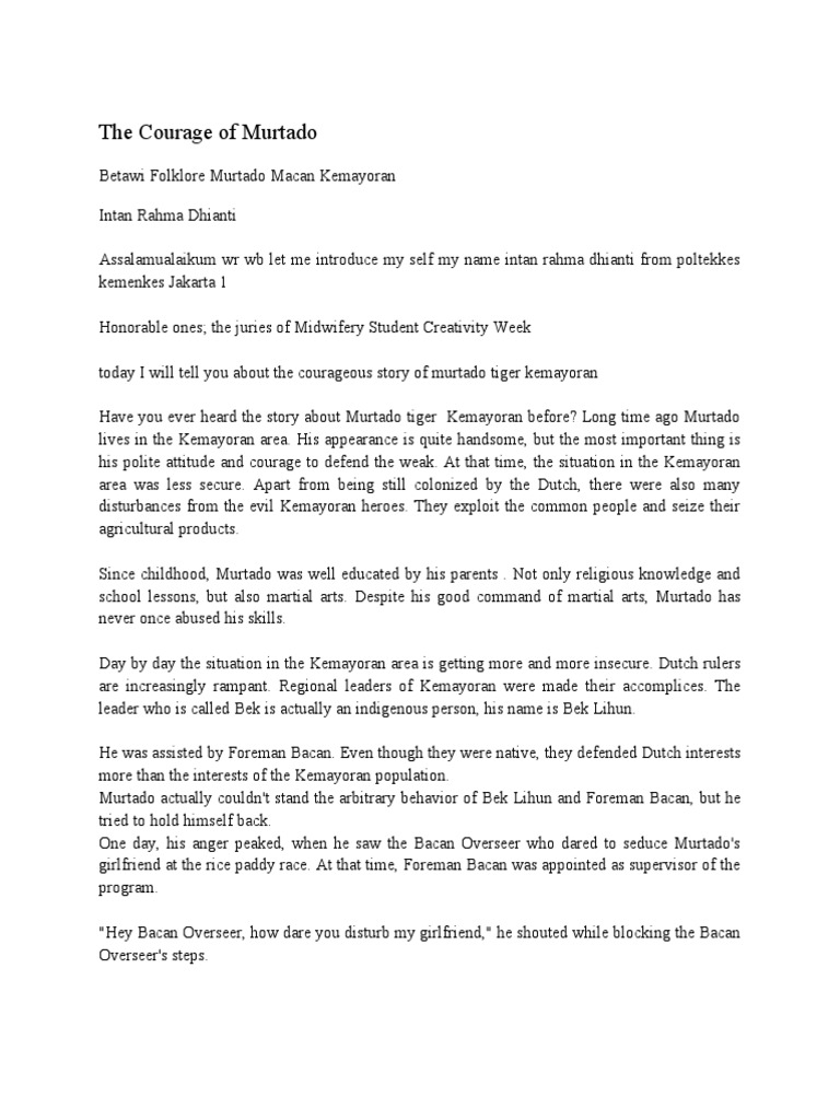 The Courage of Murtado | PDF | Religion & Spirituality