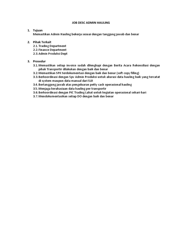 JD Admin Hauling | PDF