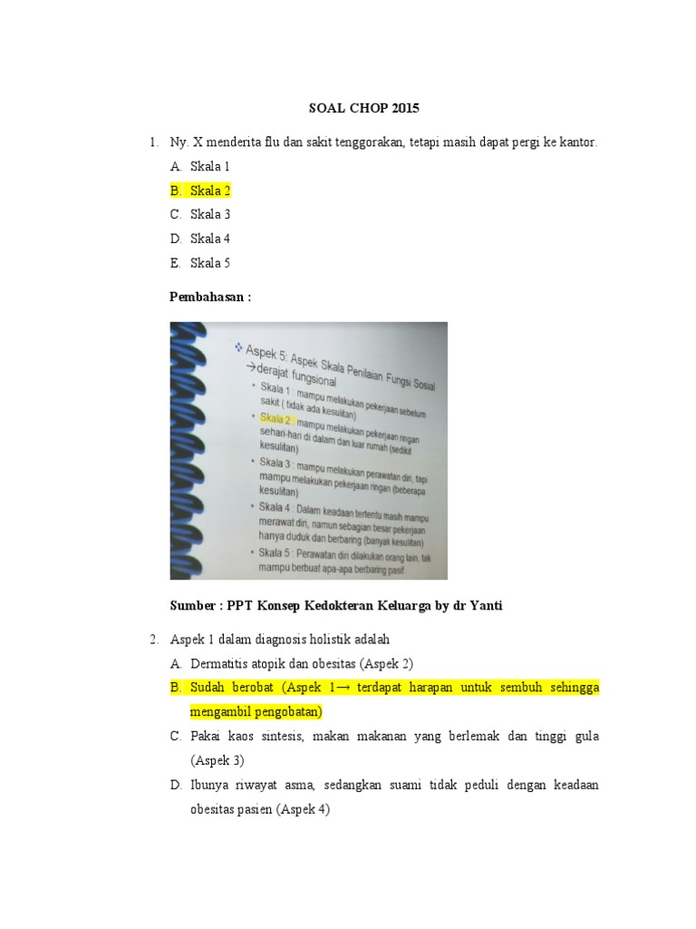 Soal Chop 2015 | PDF