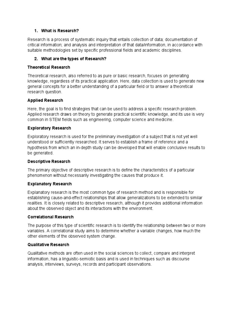 What Is Research | PDF