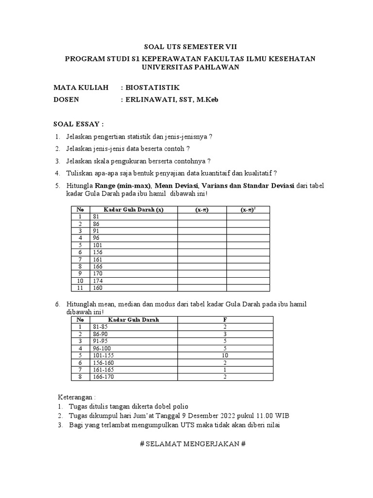 Soal Uts 2022 Ok | PDF