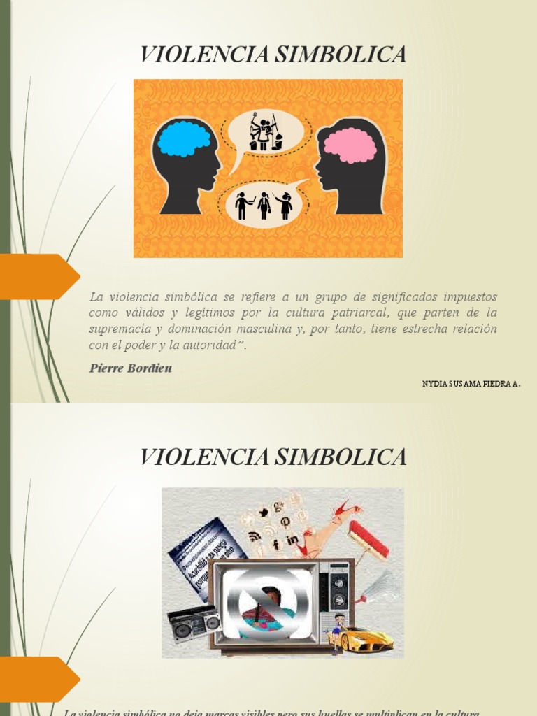 Violencia Simbolica | PDF | La violencia contra las mujeres | Estereotipos